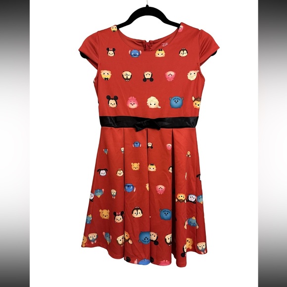 Disney | Dresses | Girls Disney Tsum Tsum Characters Dress Size 12 ...
